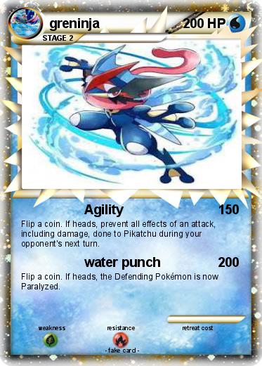Pokémon greninja 751 751 - Agility - My Pokemon Card