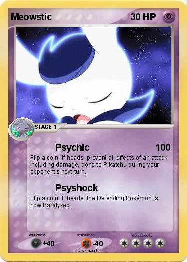 Pokémon Meowstic 85 85 - Psychic - My Pokemon Card