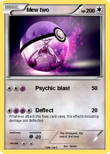 Pokémon Mew two 299 299 - Psychic blast - My Pokemon Card