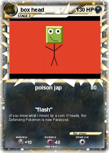 Pokémon box head 5 5 - poison jap - My Pokemon Card