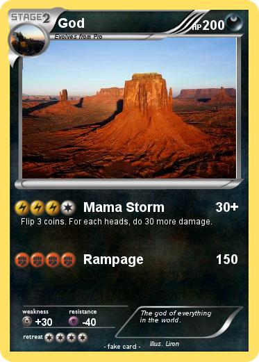 Pokémon God 1512 1512 - Mama Storm - My Pokemon Card