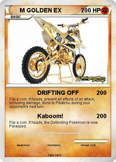 Pokémon M GOLDEN EX - DRIFTING OFF - My Pokemon Card