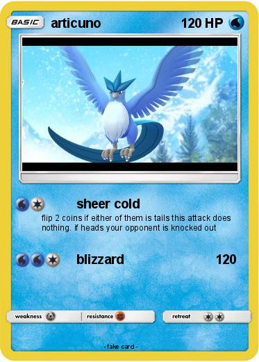 Pokémon articuno 1190 1190 - sheer cold - My Pokemon Card