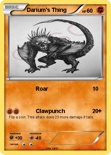 Pokémon Darium s Thing - Roar - My Pokemon Card