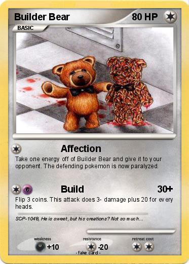 Pokémon Builder Bear - Affection - My Pokemon Card