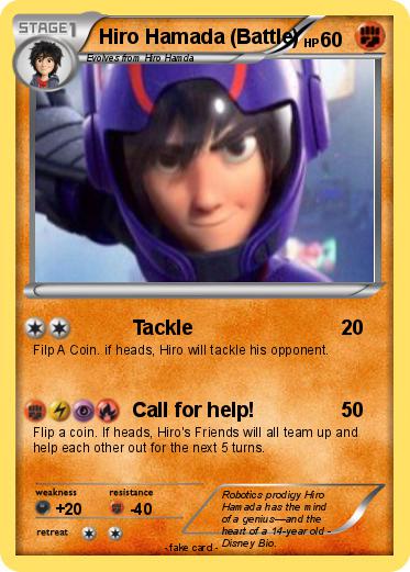 Pokémon Hiro Hamada Battle - Tackle - My Pokemon Card