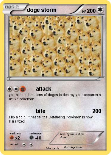 Pokémon doge storm - attack - My Pokemon Card