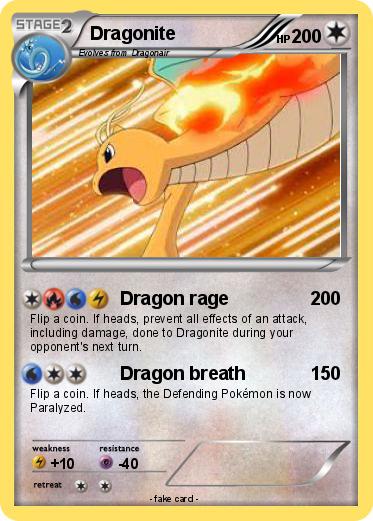 Pokémon Dragonite 712 712 - Dragon rage - My Pokemon Card