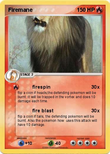 Pokémon Firemane - firespin - My Pokemon Card