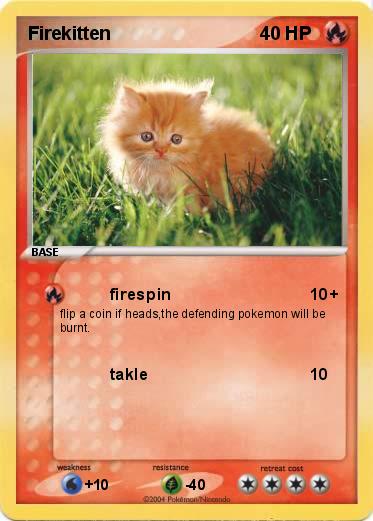 Pokémon Firekitten - firespin - My Pokemon Card