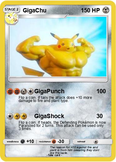 Pokémon GigaChu 13 13 - GigaPunch - My Pokemon Card