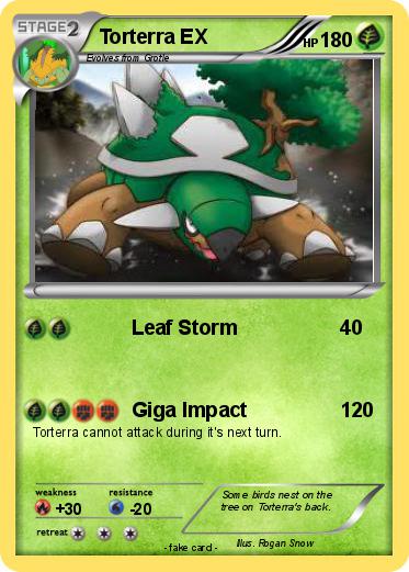 Pokémon Torterra EX 32 32 - Leaf Storm - My Pokemon Card