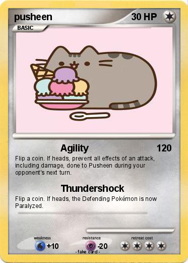 Pokémon pusheen 225 225 - Agility - My Pokemon Card