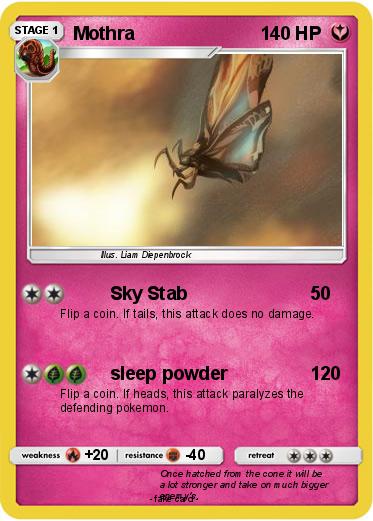 Pokémon Mothra 281 281 - Sky Stab - My Pokemon Card