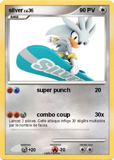Pokémon silver 558 558 - super punch - Ma carte Pokémon