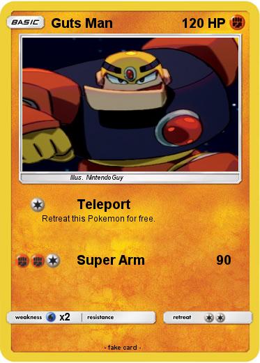 Pokémon Guts Man 21 21 - Teleport - My Pokemon Card
