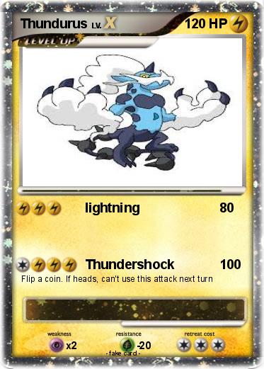 Pokémon Thundurus 211 211 - lightning - My Pokemon Card
