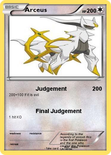 Pokémon Arceus 10856 10856 - Judgement - My Pokemon Card