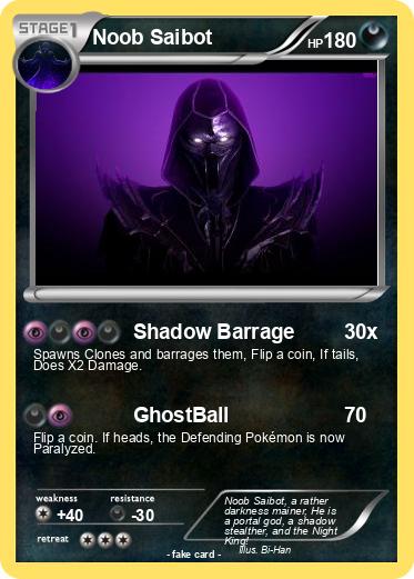 Pokémon Noob Saibot 70 70 - Shadow Barrage - My Pokemon Card