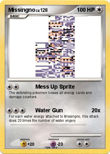 Pokémon Missingno 892 892 - Mess Up Sprite - My Pokemon Card