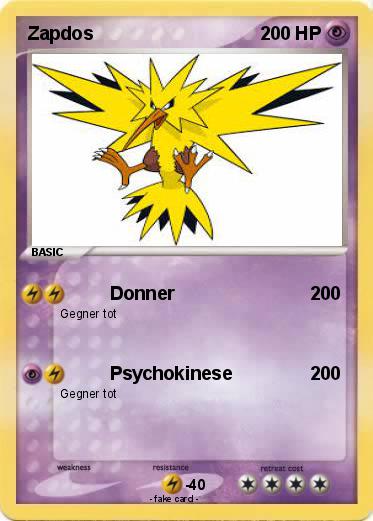 Pokémon Zapdos 950 950 - Donner - My Pokemon Card