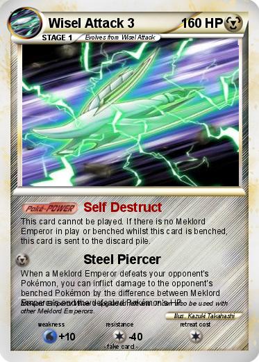 Pokémon Wisel Attack 3 2 2 - Self Destruct - My Pokemon Card