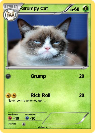 Pokémon Grumpy Cat 1327 1327 - Grump - My Pokemon Card