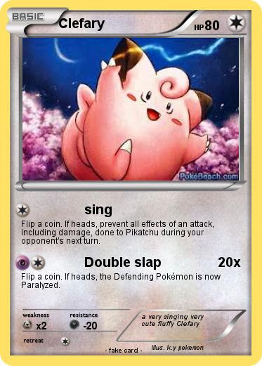Pokémon Clefary - sing - My Pokemon Card