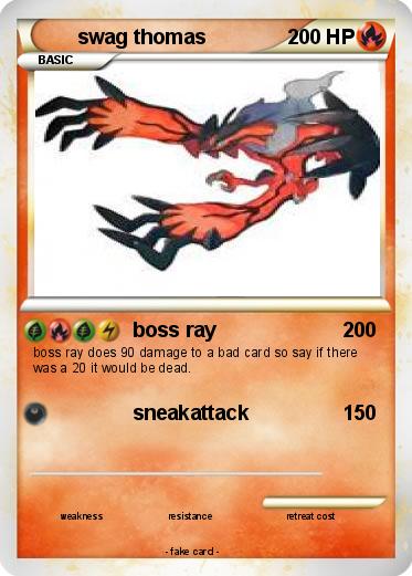 Pokémon swag thomas - boss ray - My Pokemon Card