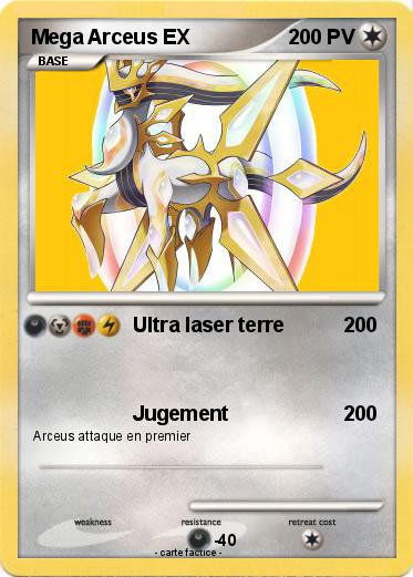 Pokémon Mega Arceus EX 28 28 - Ultra laser terre - Ma carte Pokémon