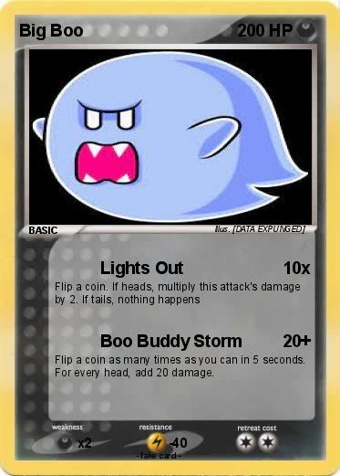 Pokémon Boo 1555 1555 - Lights Out - My Pokemon Card