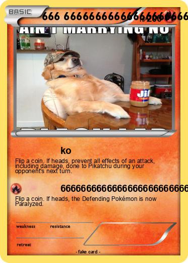 Pokémon 666 60 60 - ko - My Pokemon Card