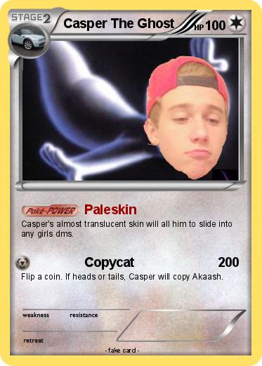 Pokémon Casper The Ghost - Paleskin - My Pokemon Card