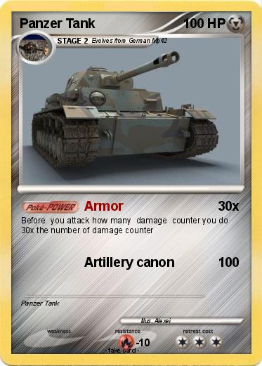 Pokémon Panzer Tank 1 1 - Armor - My Pokemon Card