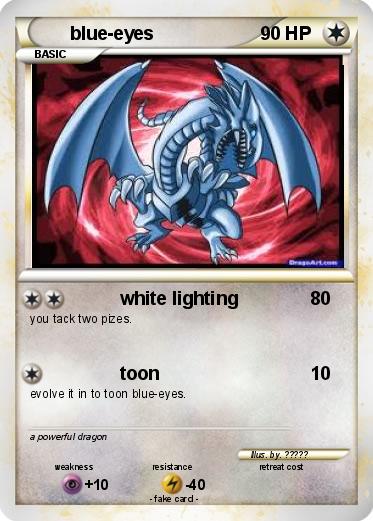 Pokémon blue eyes 235 235 - white lighting - My Pokemon Card