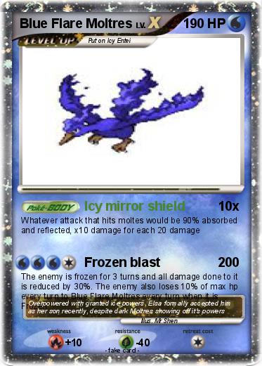 Pokémon Blue Flare Moltres - Icy mirror shield - My Pokemon Card