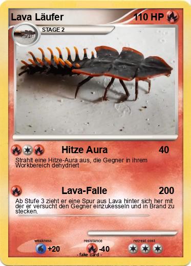 Pokémon Lava Laufer - Hitze Aura - My Pokemon Card