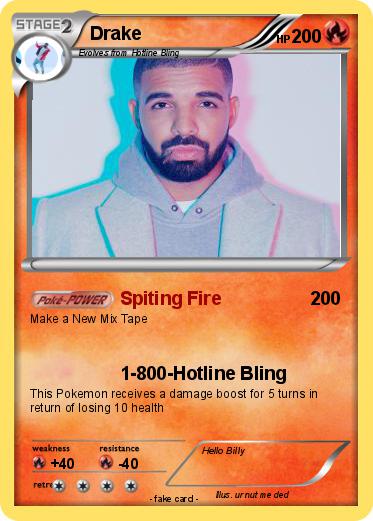 Pokémon Drake 305 305 - Spiting Fire - My Pokemon Card