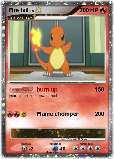 Pokémon Fire tail 5 5 - burn up - My Pokemon Card