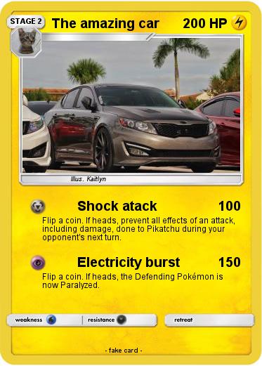 Pokémon The amazing car - Shock atack - My Pokemon Card