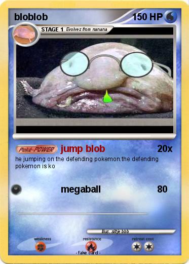Pokémon bloblob 1 1 - jump blob - My Pokemon Card