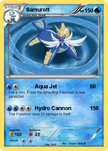 Pokémon Samurott 861 861 - Aqua Jet - My Pokemon Card