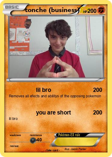 Pokémon tonche business form - lil bro - My Pokemon Card