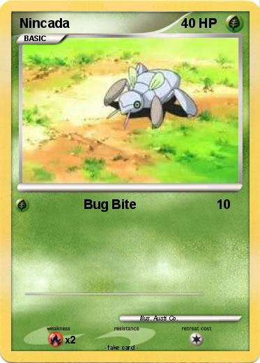 Pokémon Nincada 19 19 - Bug Bite - My Pokemon Card
