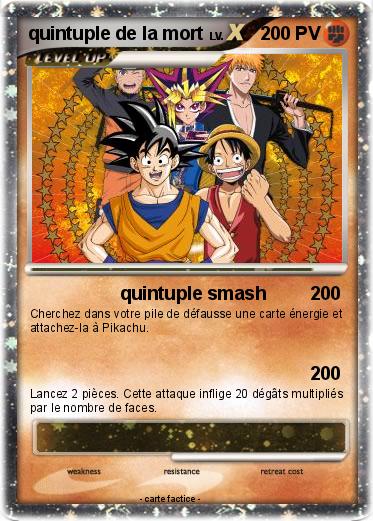 Pokémon quintuple de la mort - quintuple smash - Ma carte Pokémon