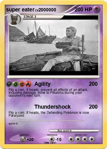 Pokémon super eater - Agility - My Pokemon Card