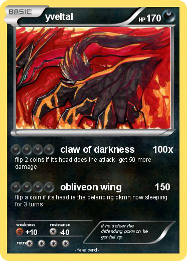 Pokémon yveltal 1510 1510 - claw of darkness 100x - My Pokemon Card