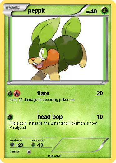 Pokémon peppit - flare - My Pokemon Card