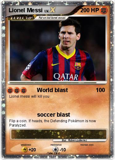 Pokémon Lionel Messi 552 552 - World blast - My Pokemon Card