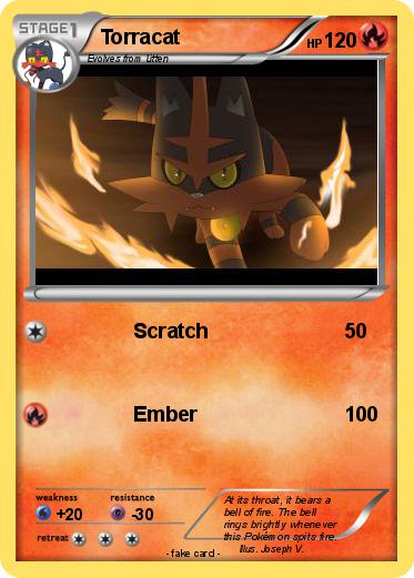 Pokémon Torracat 31 31 - Scratch - My Pokemon Card